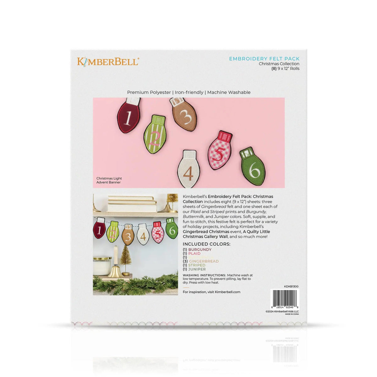 Kimberbell Christmas Felt Pack – Material Girls Quilt Boutique