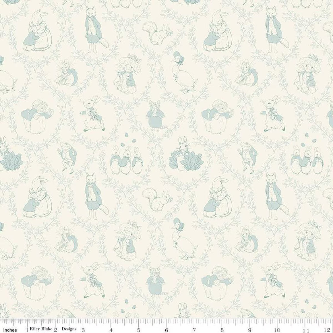 Peter Rabbit & Friends Flannel 16790-CLOUD – Material Girls Quilt Boutique