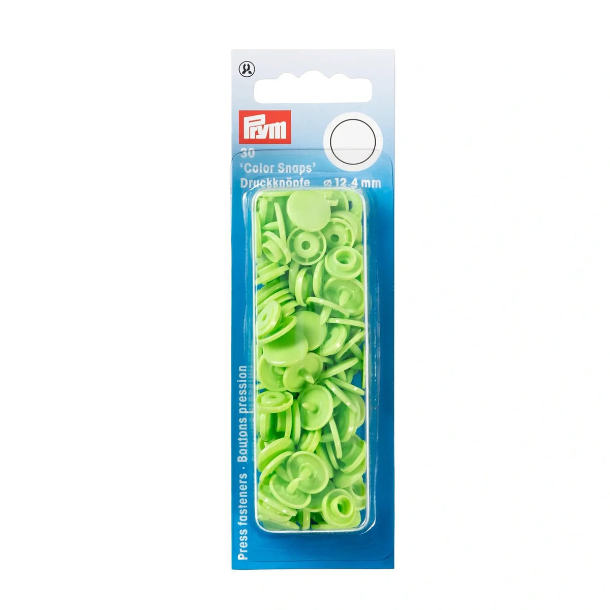 No Sew Color Snaps 12.4mm Apple Green 30pcs – Material Girls Quilt Boutique
