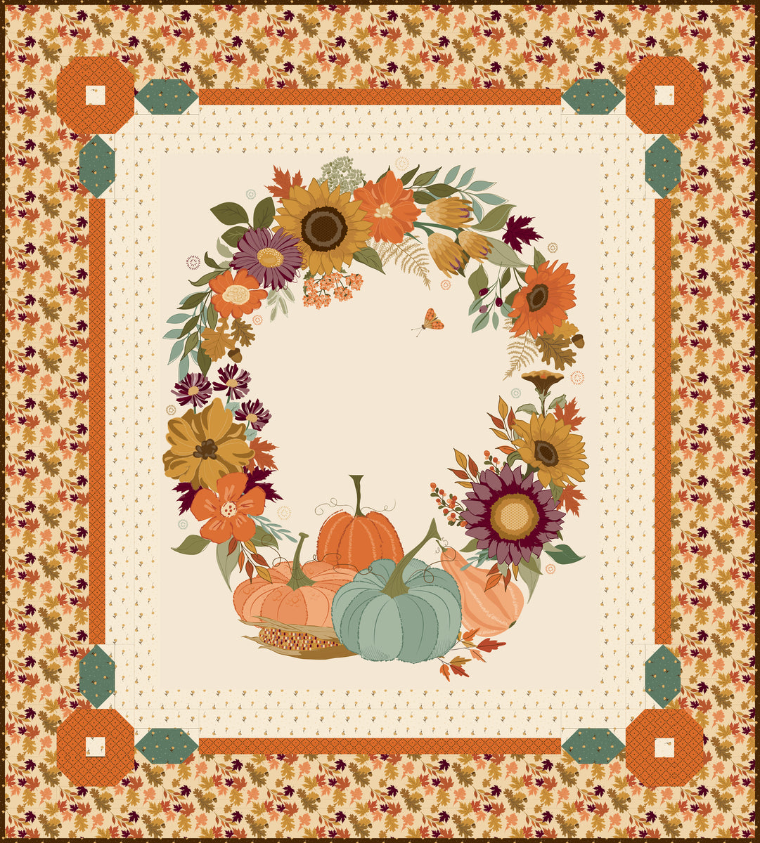 The Awe of Autumn Panel Cream – Material Girls Quilt Boutique