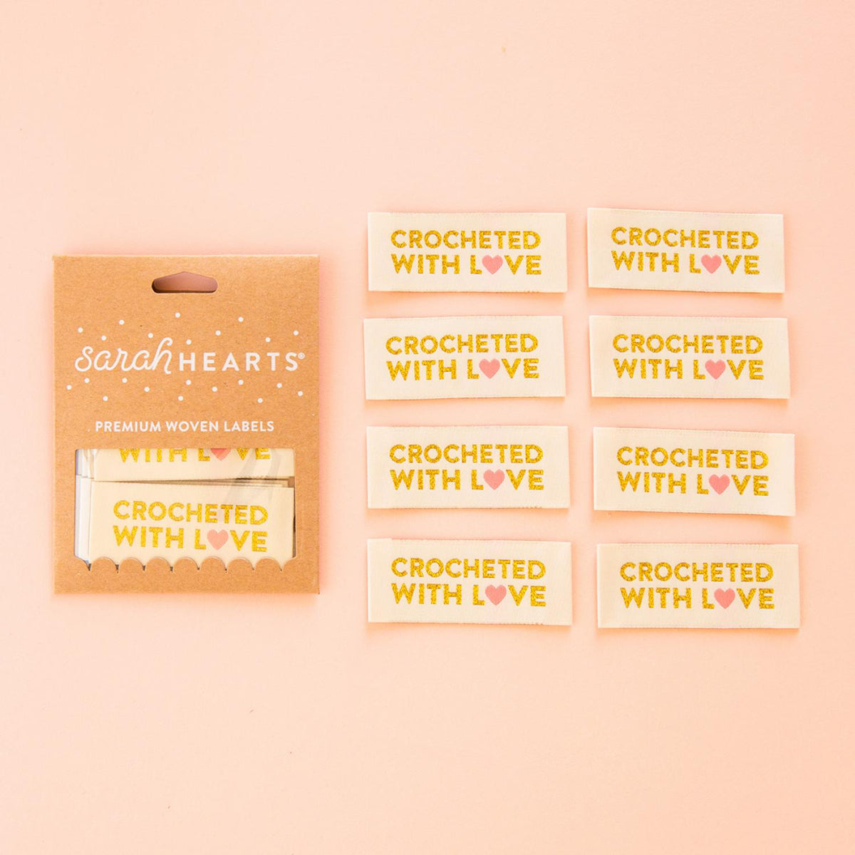 "Crocheted with Love" Label – Material Girls Quilt Boutique