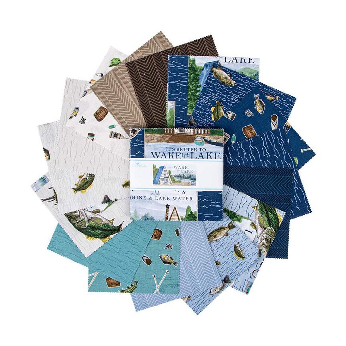 Wake at the Lake Charms – Material Girls Quilt Boutique