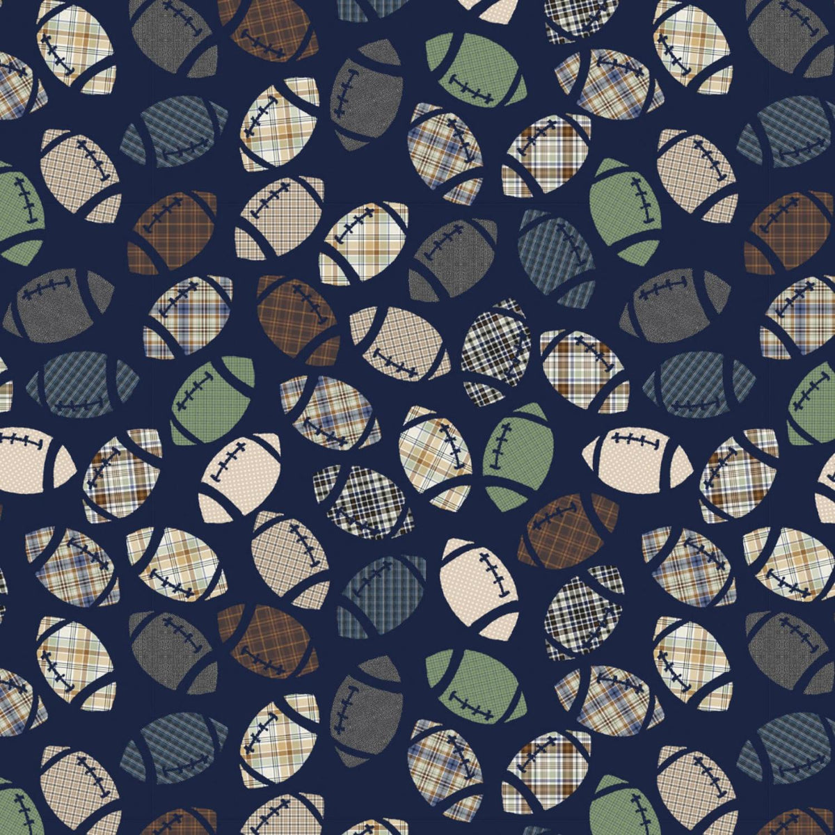 Fall is for Football - Season Blue – Material Girls Quilt Boutique