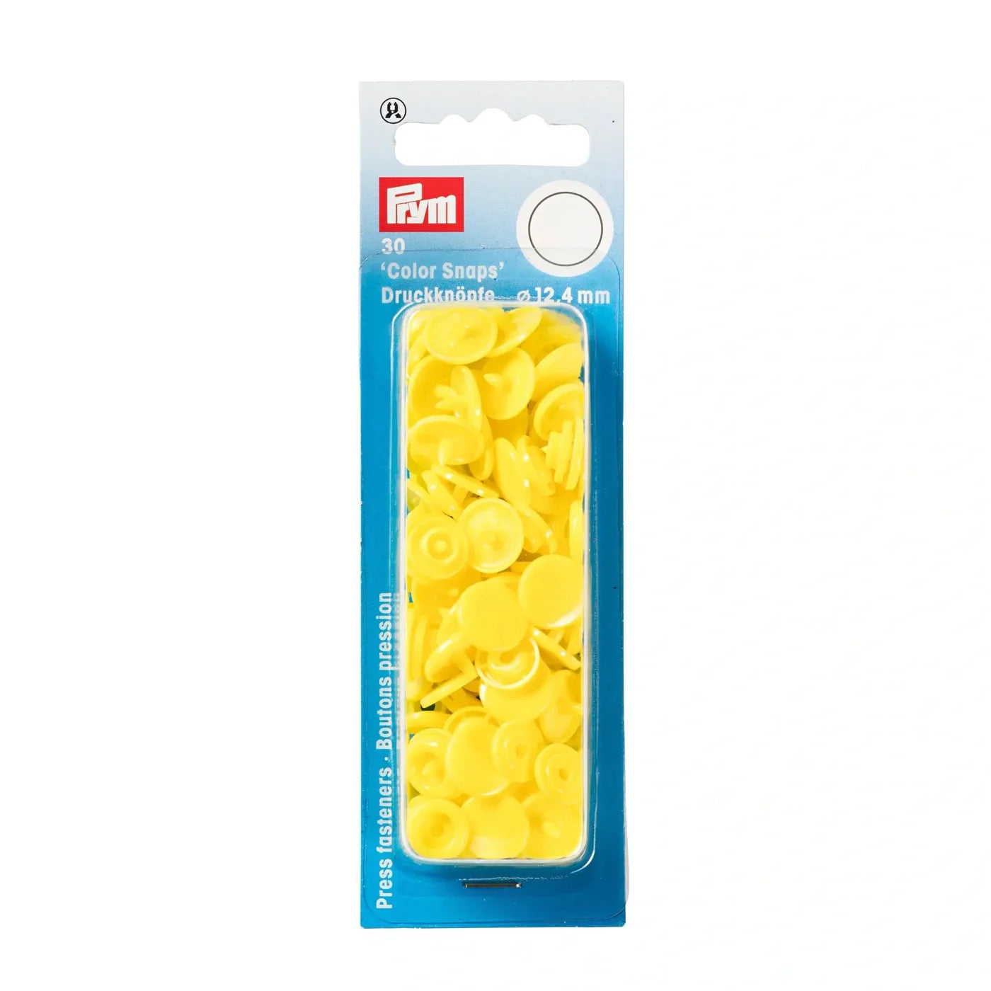 No Sew Color Snaps 12.4mm Light Yellow 30pcs – Material Girls Quilt ...