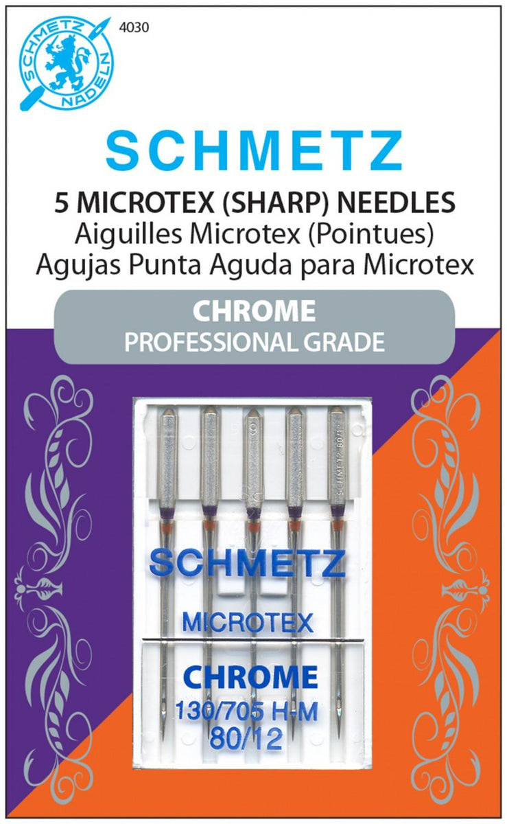 Schmetz Chrome Microtex 80/12 – Material Girls Quilt Boutique